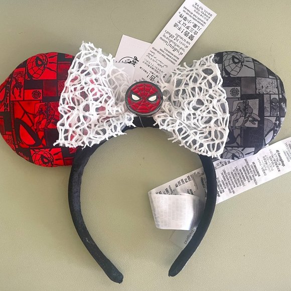 Marvel | Accessories | Marvel Disney Park Ears Spiderman Comic Mickey ...